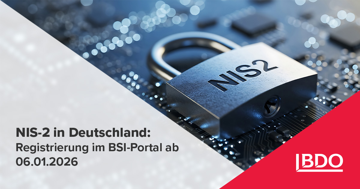 NIS-2: Registrierung im BSI Portal ab 06.01.2026 - BDO