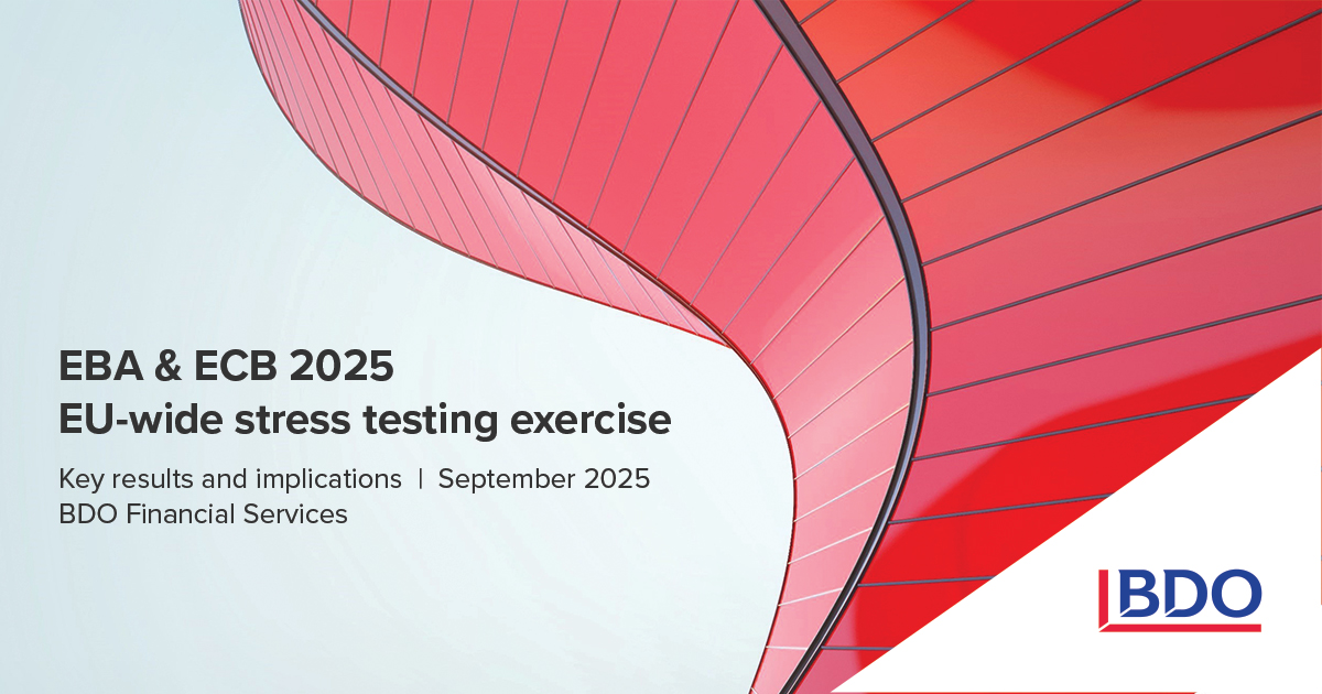 EBA & ECB 2025 EU-wide stress testing exercise - BDO